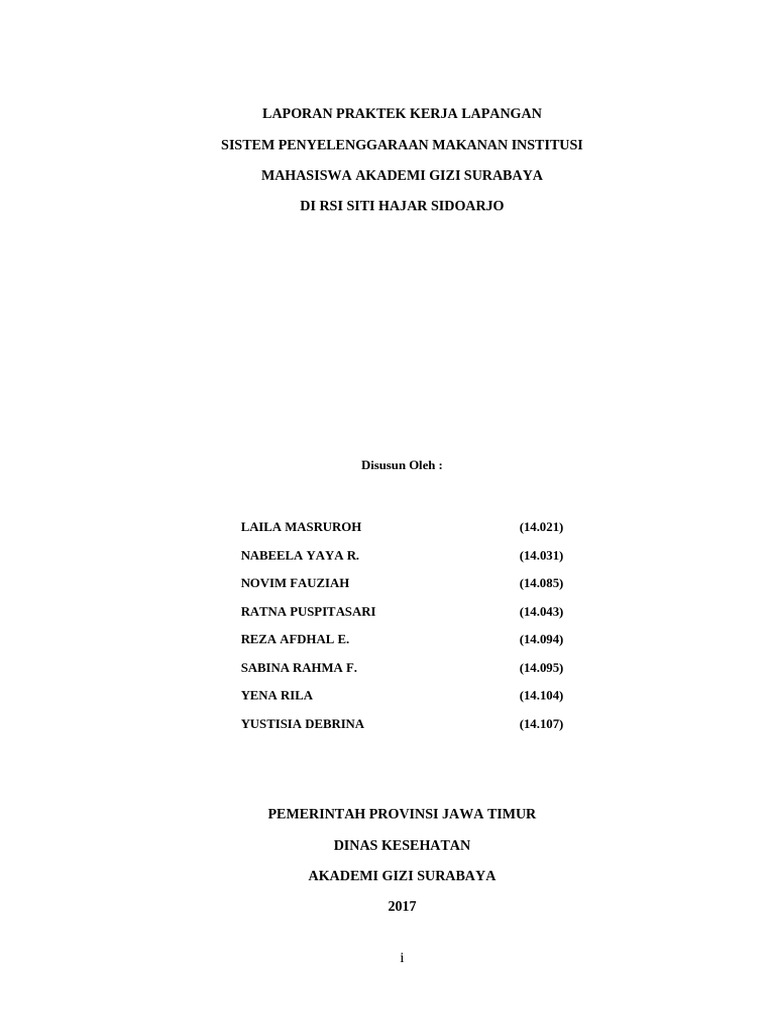 Laporan MSPM RS | PDF