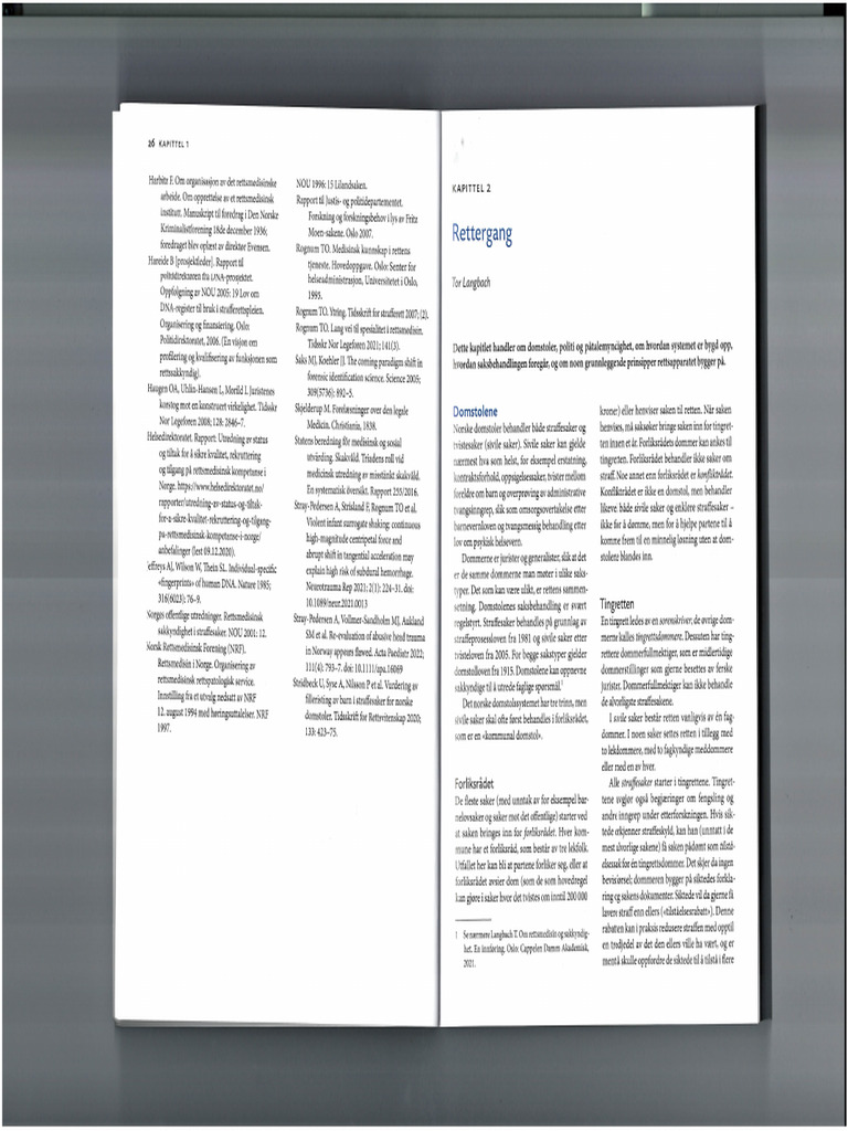 Lærebok Rettsmedisin Kapittel 2-4 | PDF