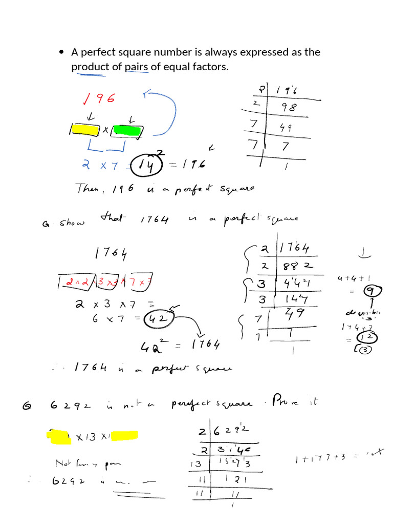 Squares Perfect | PDF