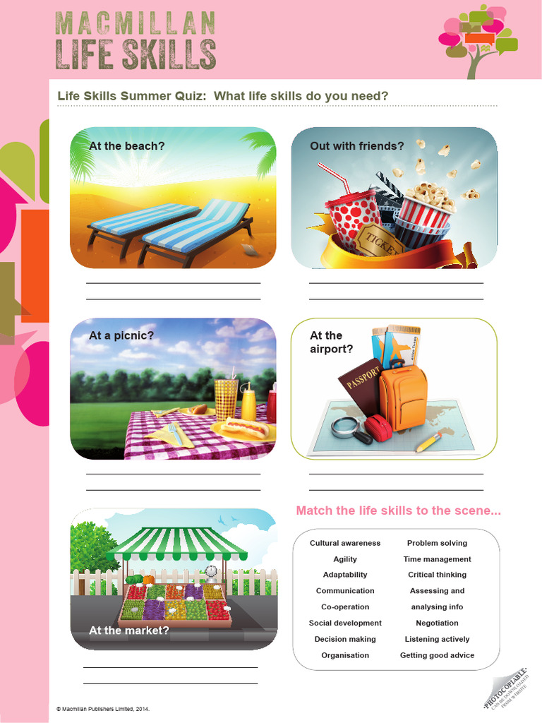 Life-Skills-Summer-Quiz | PDF