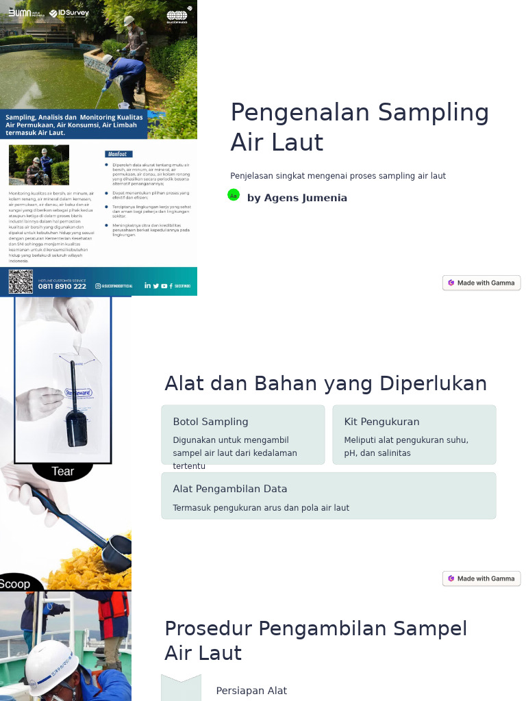 Pengenalan Sampling Air Laut 3 | PDF