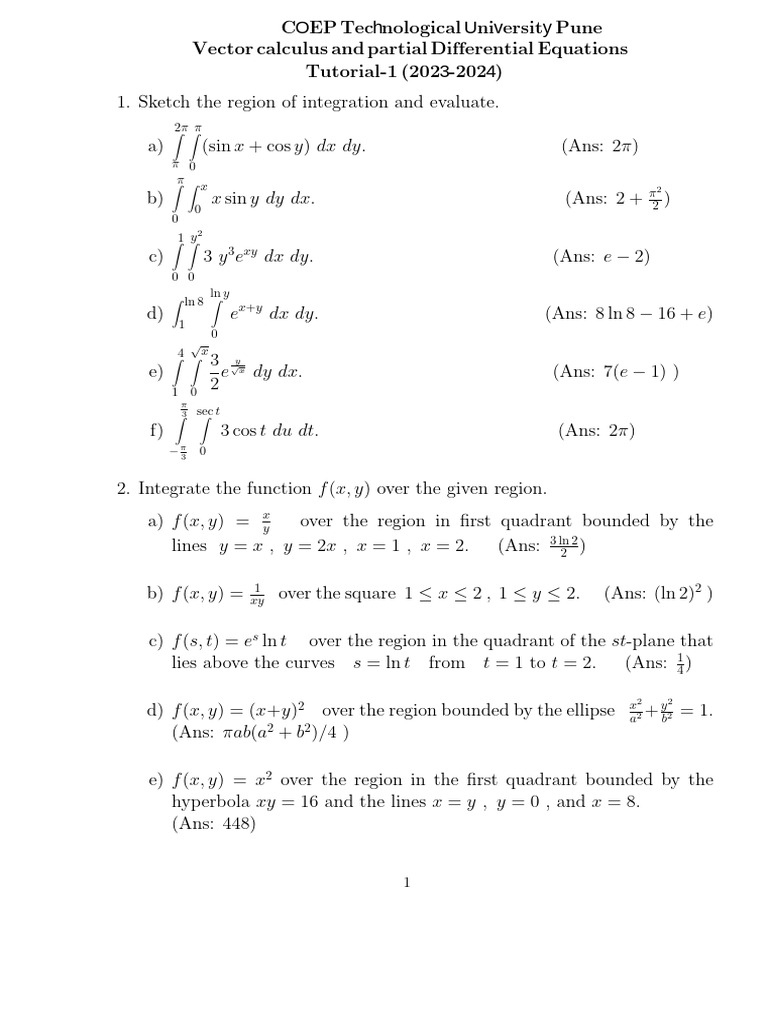 Tutorial - 1-2023-24 | PDF
