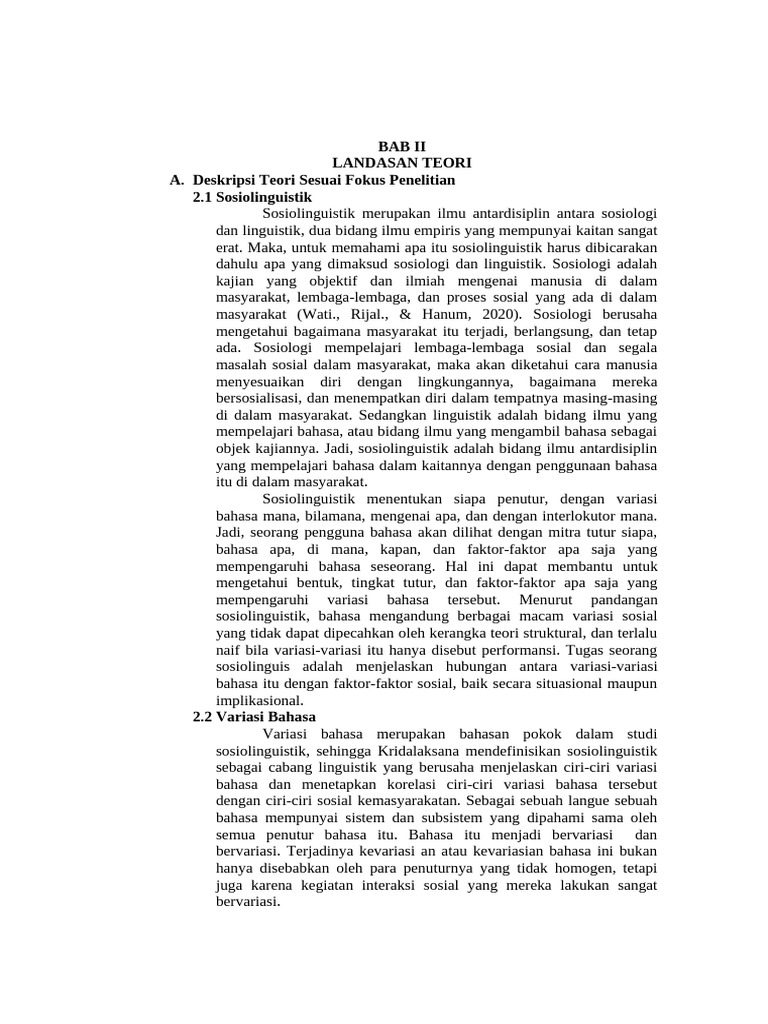 FIX BAB 2 UMAR RV | PDF