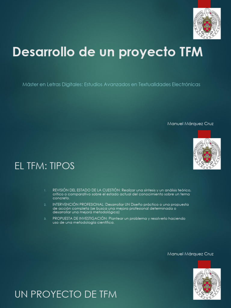 Desarrollo de Un Proyecto de TFM - Def - 2023-24 | PDF | Sumario abstracto) | Metodología