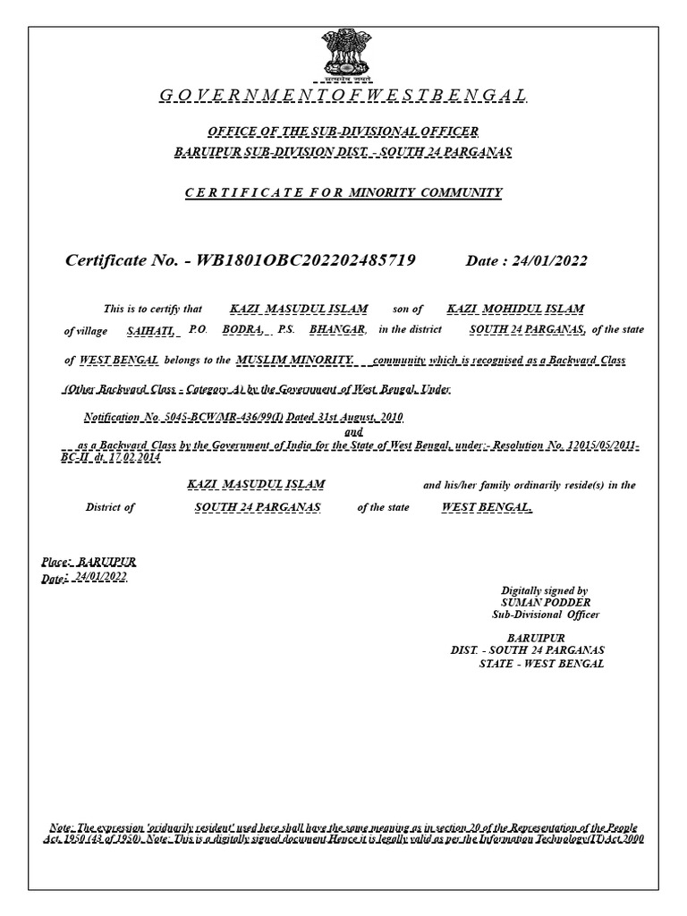 Obc Word | PDF