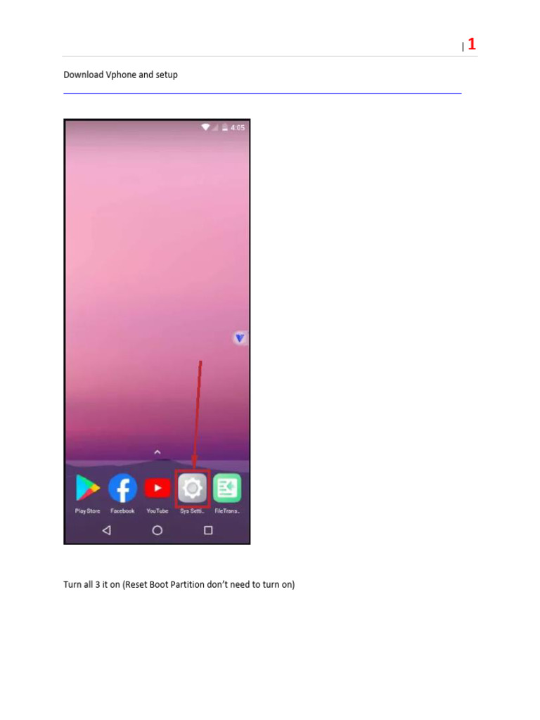 Vphone and Setup Magisk | PDF