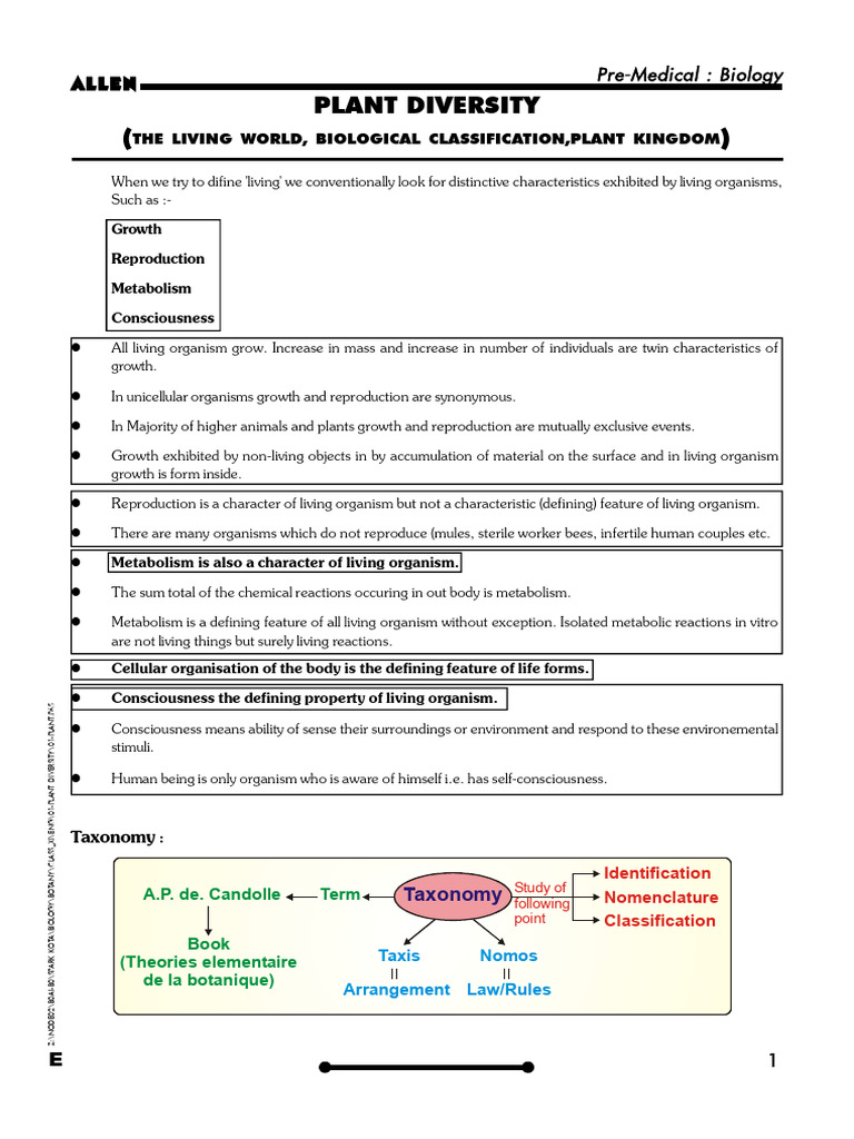 Plant Diversity | PDF