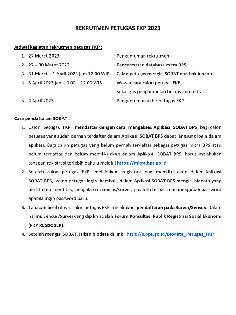 Rekrutmen Petugas | PDF