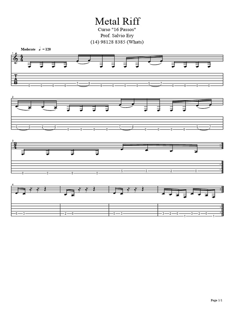 Metal Riff | PDF