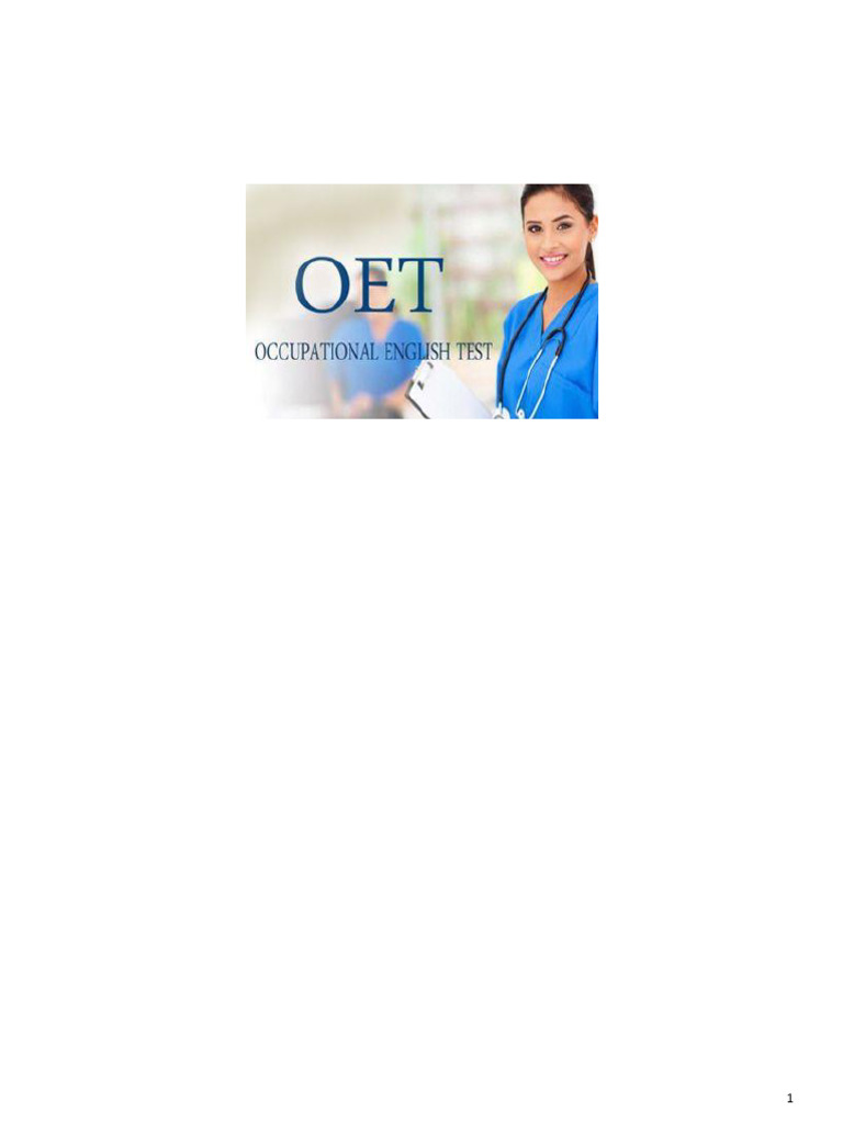 Oet Answers | PDF
