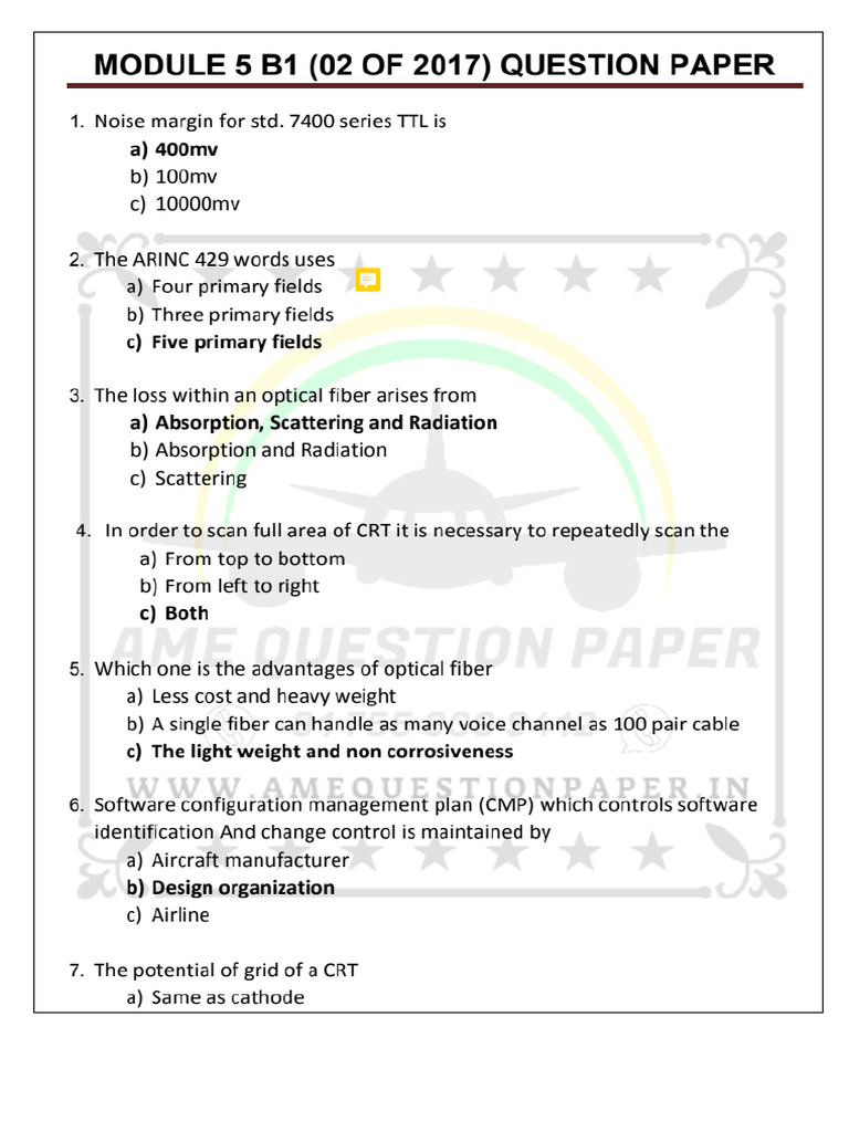 Module 5 B1 02 of 2017 | PDF