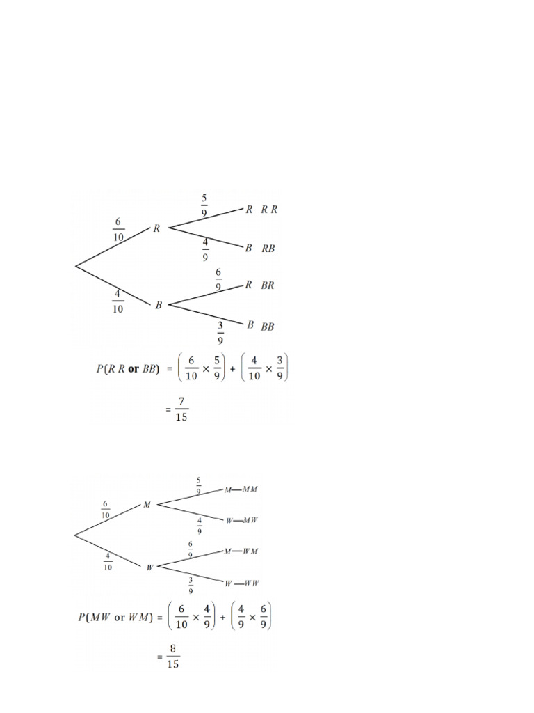 3.13 Probability KCSE Papers | PDF