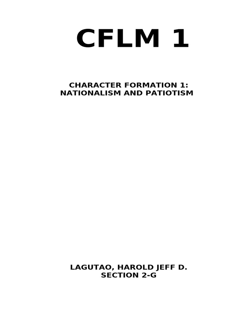 CFLM 1 | PDF