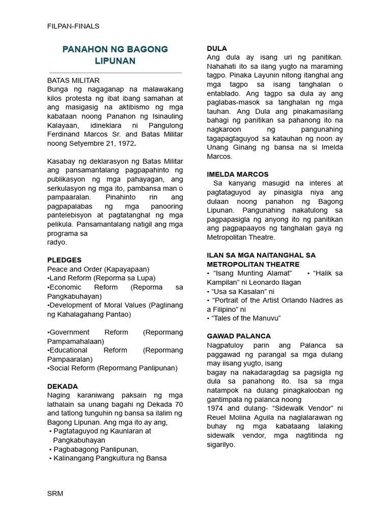 Filpan Finals 1 | PDF