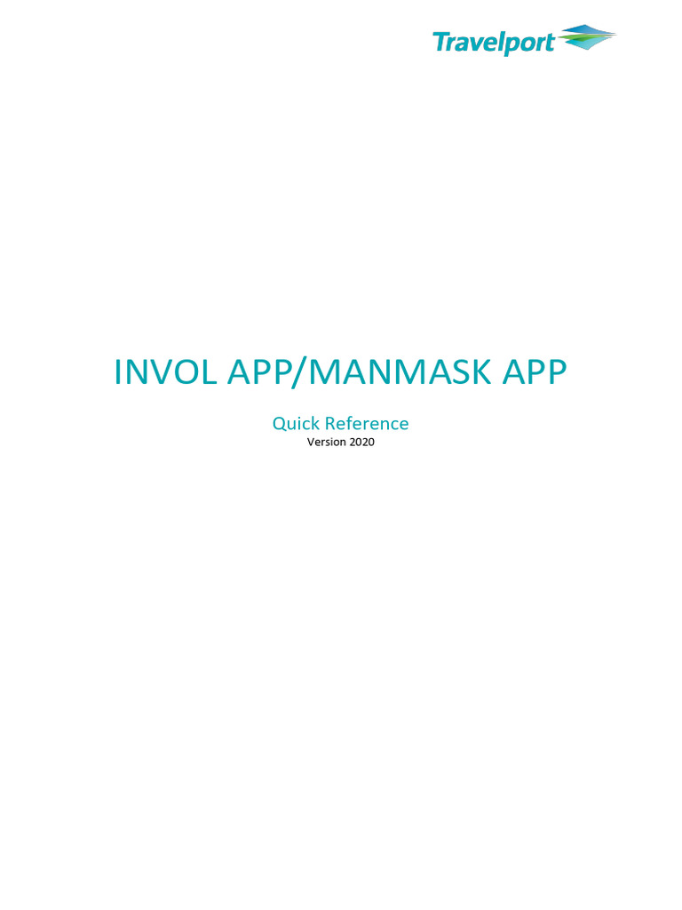Galileo Quick Reference INVOL APP-MANMASK APP 2020 (MANUAL FARE MASK) | PDF | Computing