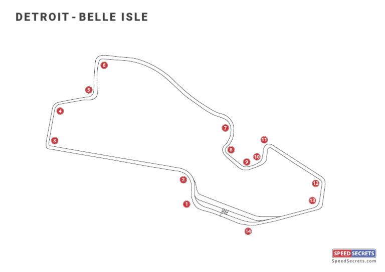 Detroit Belle Isle Race Track Layout | PDF
