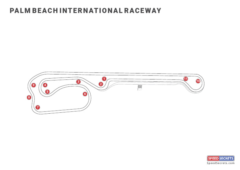 Palm Beach International Race Track Layout | PDF
