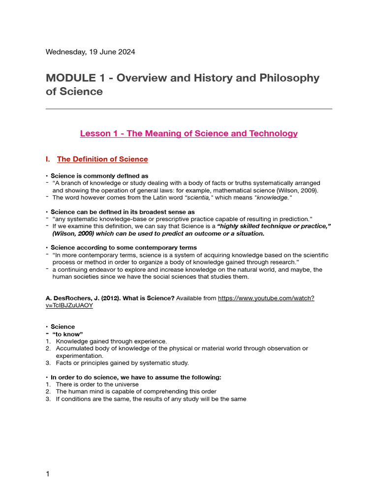 Science, Tech, Society Notes | PDF