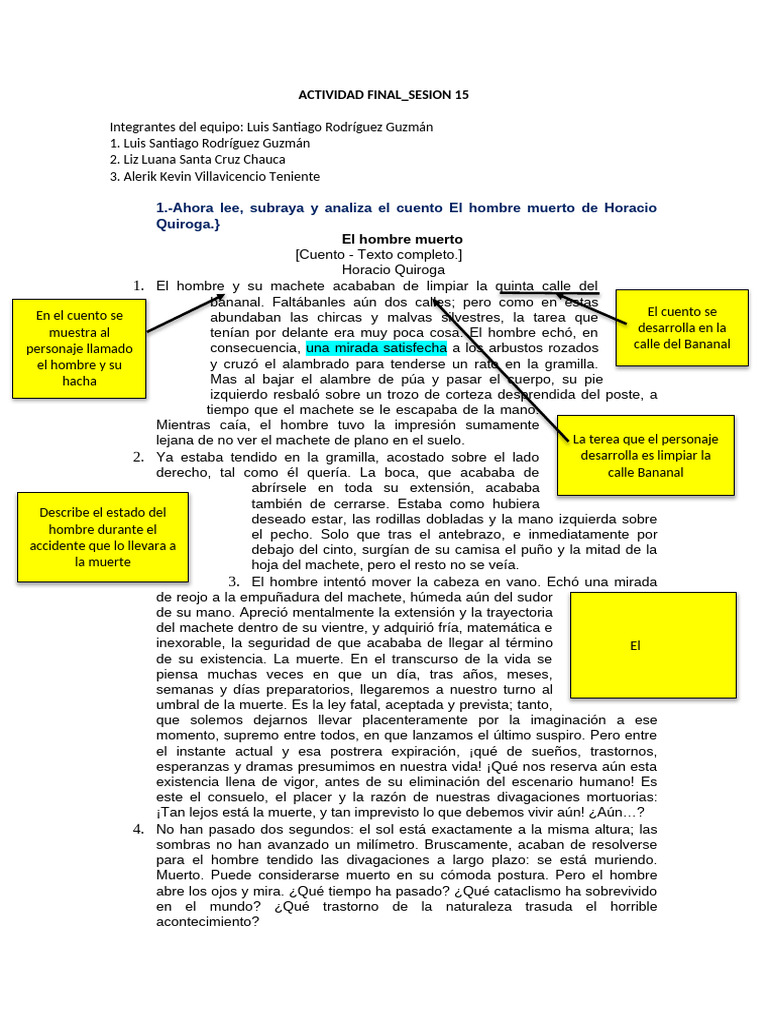 ACTIVIDAD FINAL - SESION 15 Falta Hcer | PDF