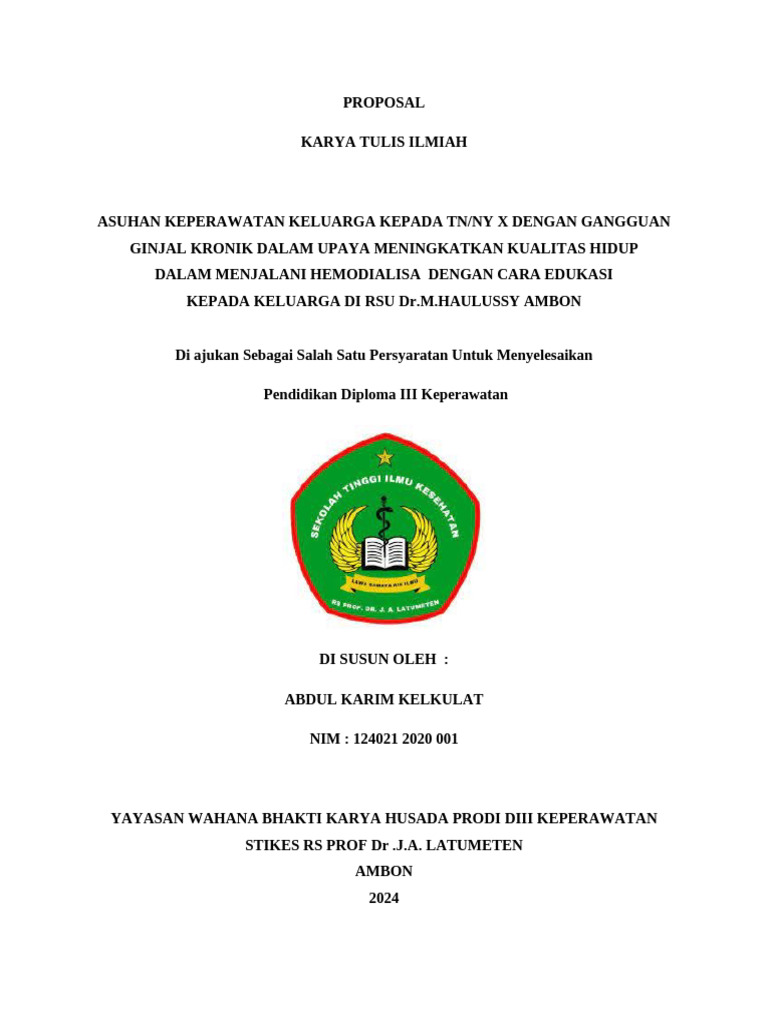 Proposal Abdi Lengkap | PDF