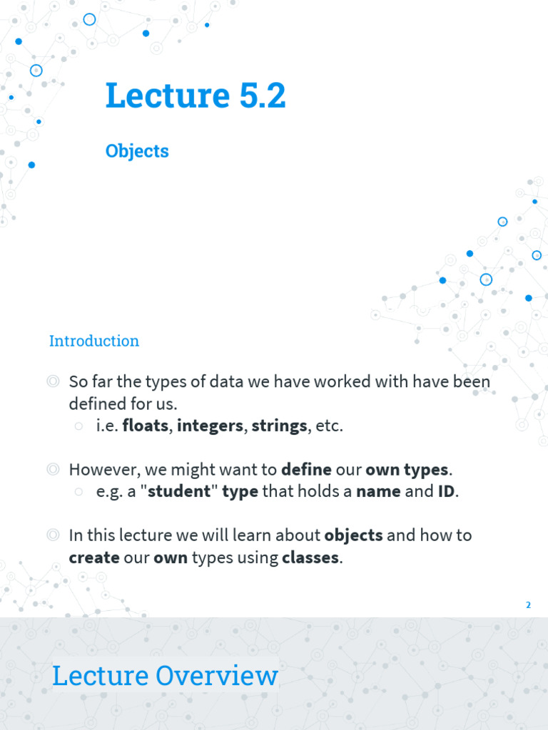 Lecture 5 2 Objects Pdf