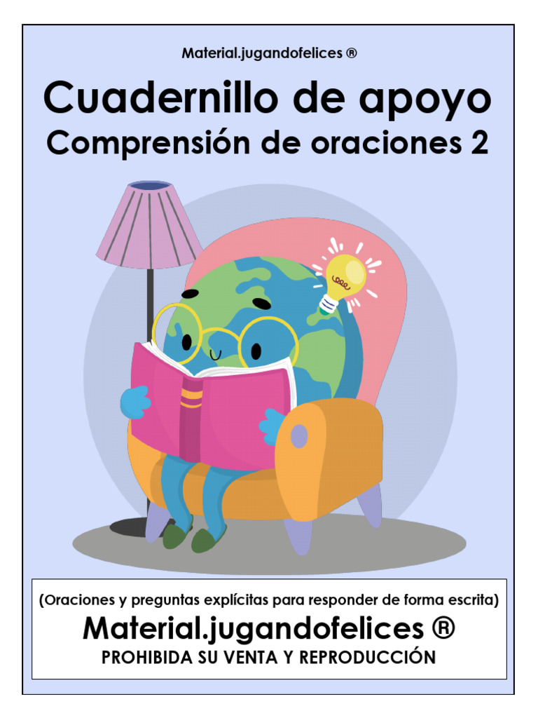 Cuadernillo de comprensión de oraciones 2 | PDF