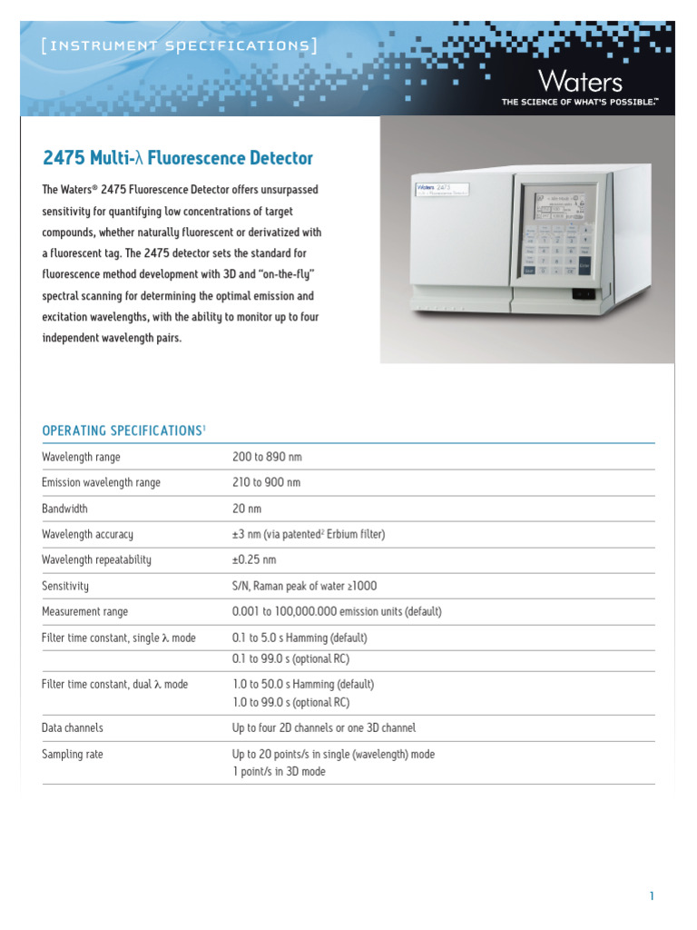 715003812ra 2475 Multiwave FLR Detector Ops Guide | PDF