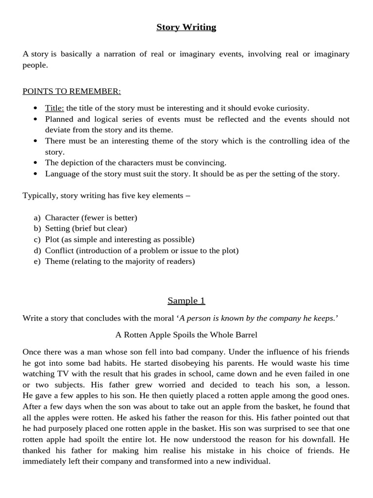 Story Writing | PDF