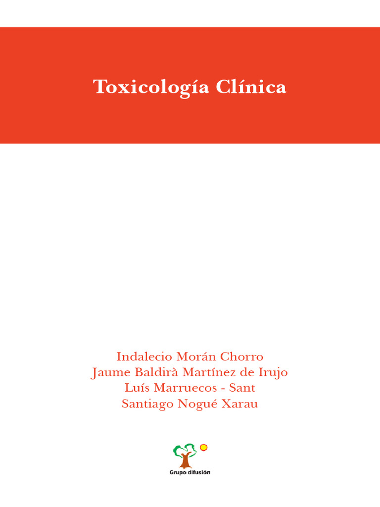 Toxicologia Clinica Libro | PDF
