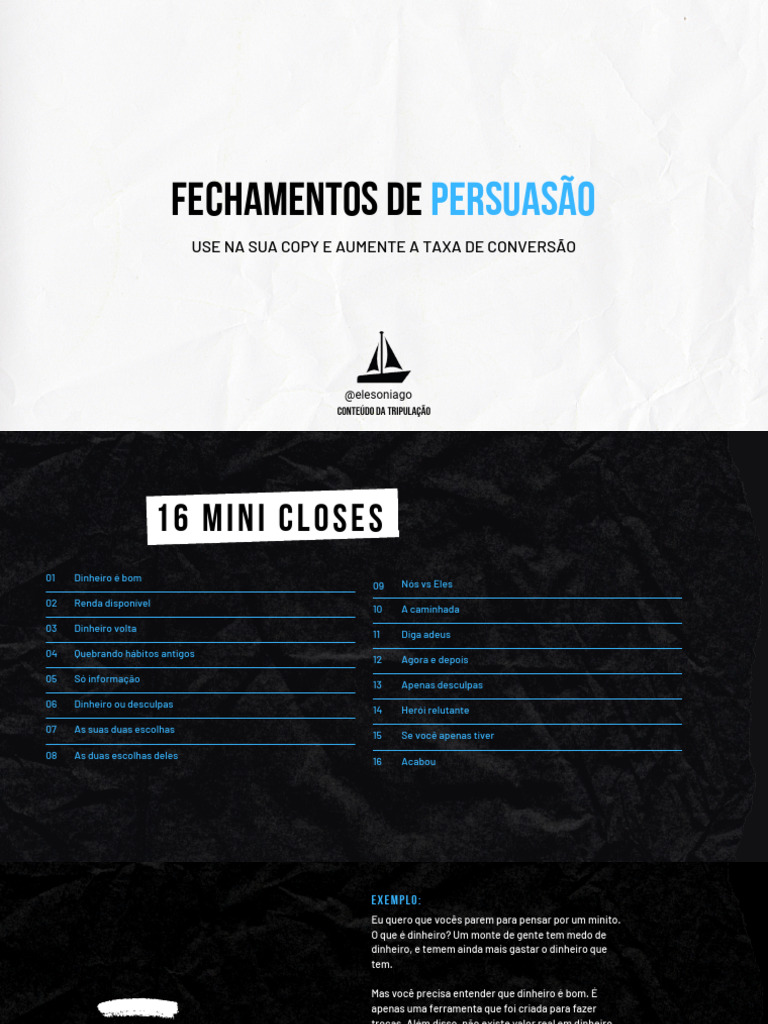 A TRIPULA O Fechamentos de Persuas o para Copys | PDF