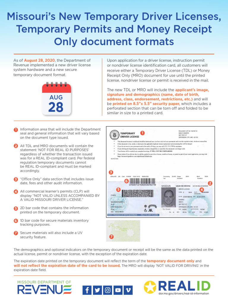 Temporary License Design | PDF