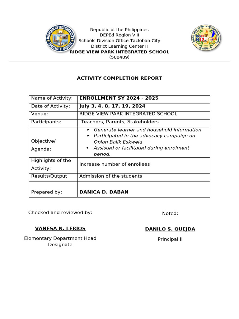 Acr Enrollment 2024 | PDF