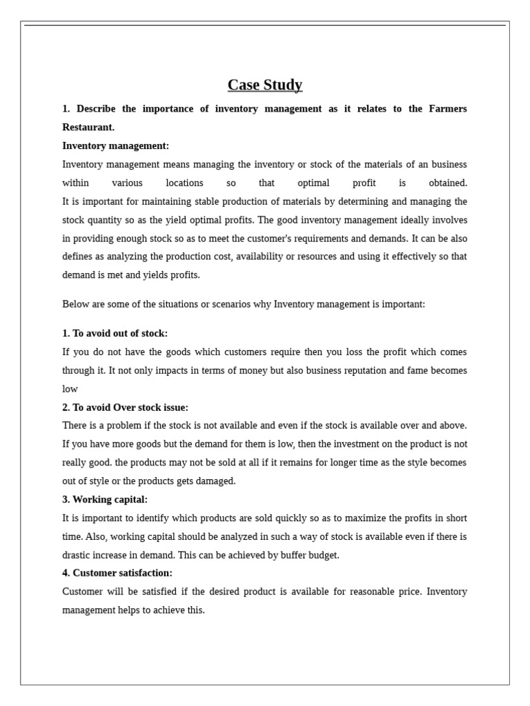 Farmer Case Study Analysis | PDF