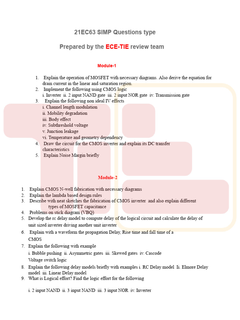 EC-63 SIMP by Prof Santosh | PDF