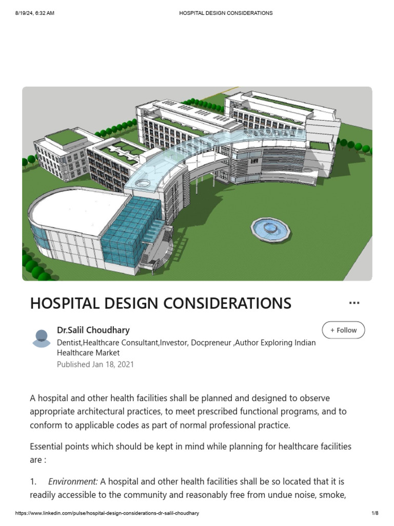 Hospital Design Considerations | PDF