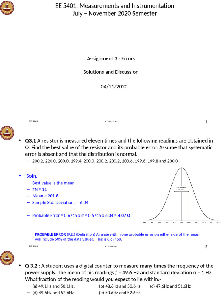 EE5401 - Assignment 3 - Errors Solved - JJ | PDF