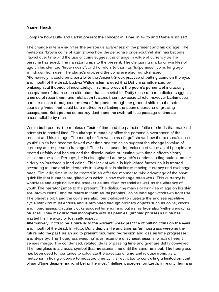 Pluto and Home Is So Sad Essay | PDF