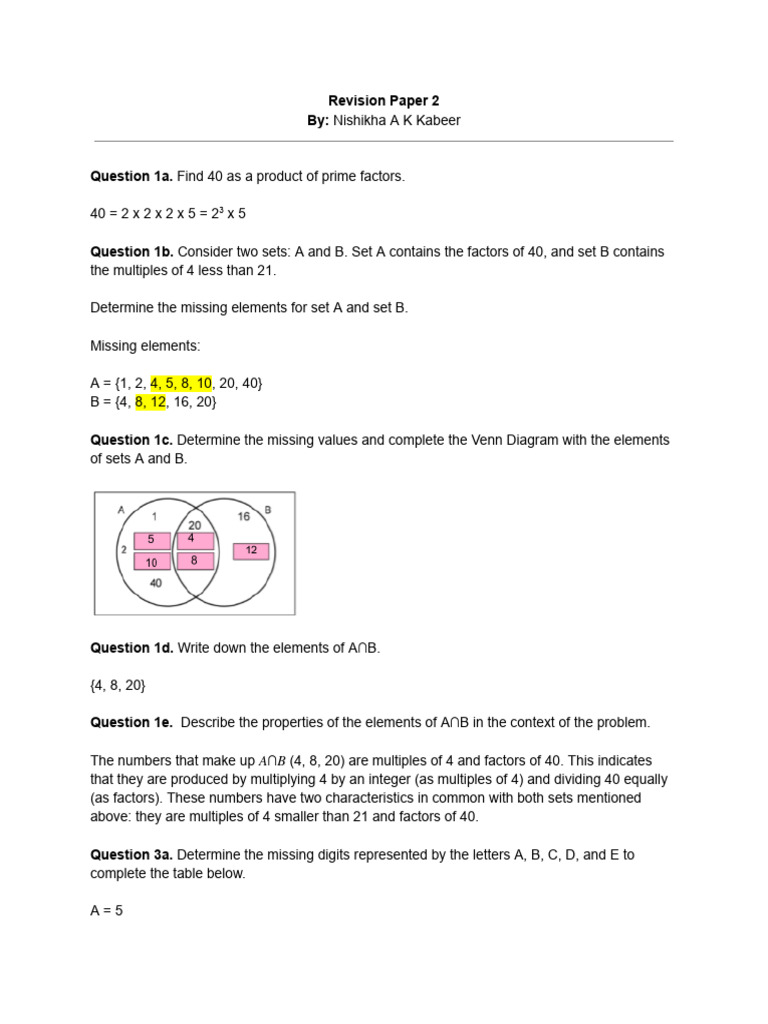 Nishikha - Revision Paper 2 | PDF