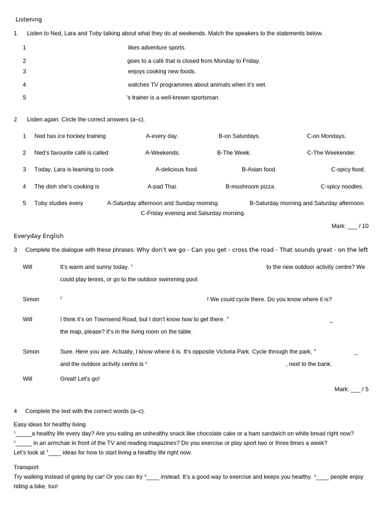 Cumulative Test U1-5 Ins Elem | PDF