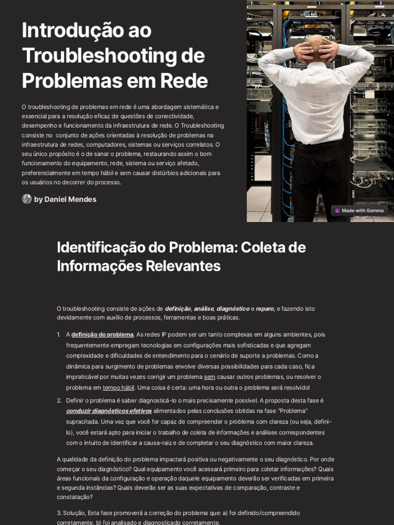 Introdução Ao Tshoot em Redes | PDF