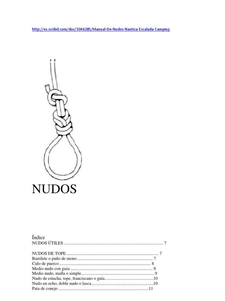 Guia de Nudos | PDF | Nudo | Cuerda