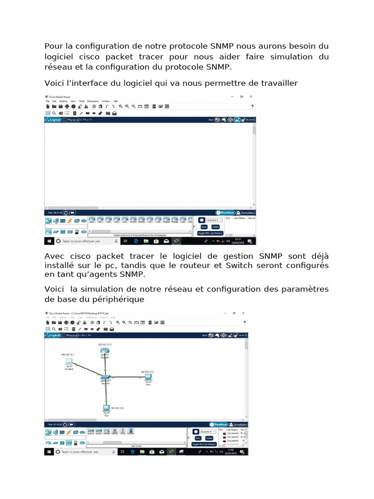 Création Du Réseau Et Configuration Des Paramètres de Base Du ...