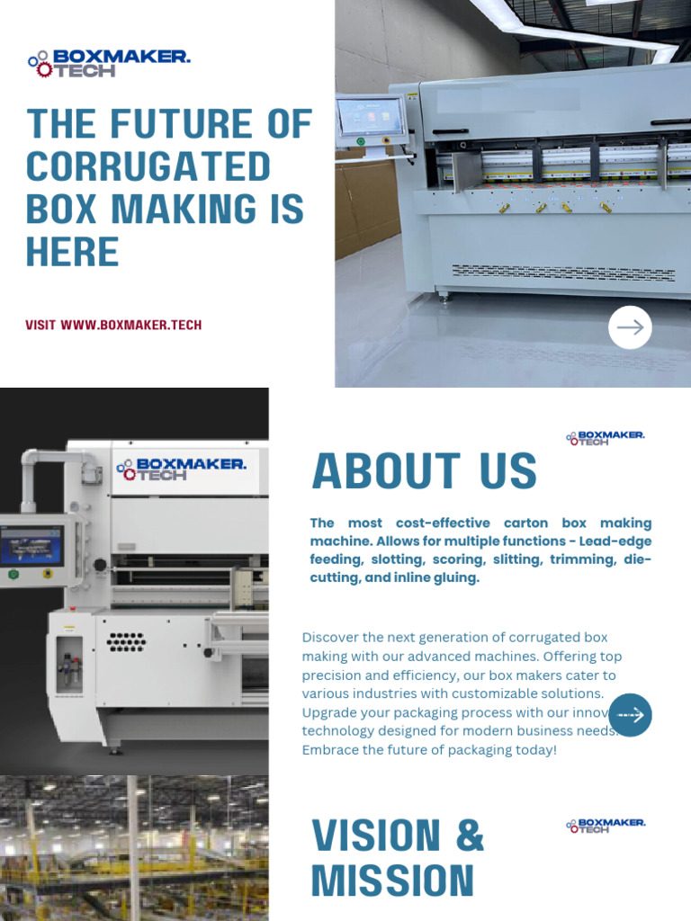 Corrugated Box Making Machine | PDF | Packaging And Labeling | Secondary Sector Of The Economy