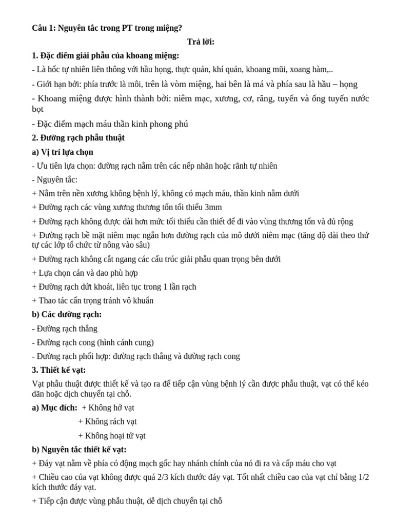 Pha - U-Thua - T-Trong-Mie - NG - Docx Filename UTF-8''Phẫu-thuật-trong-miệng | PDF