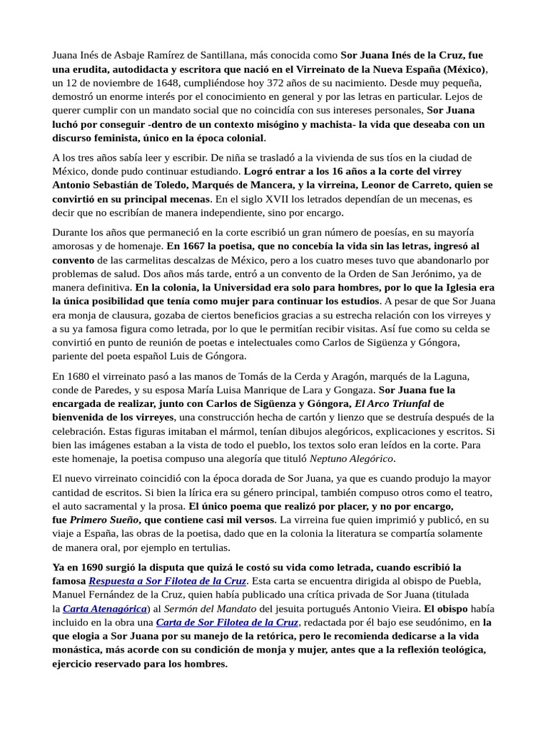 Sor Juana | PDF
