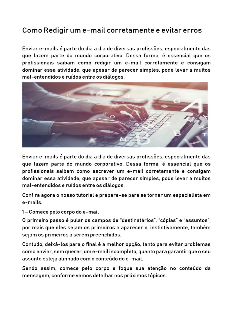 Como Redigir Um e Mail | PDF