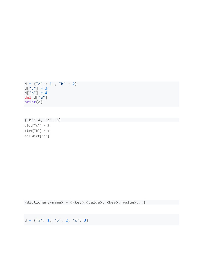XI - Dictionary Assigment | PDF