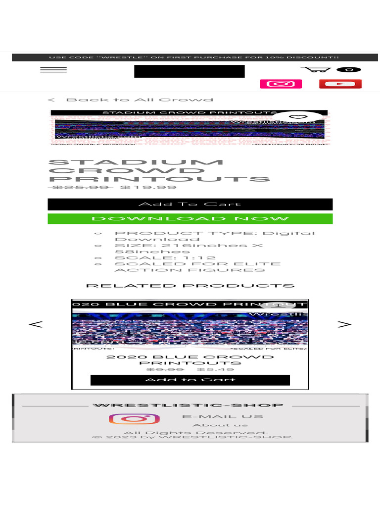 STADIUM CROWD PRINTOUTS Wrestlistic Shop | PDF