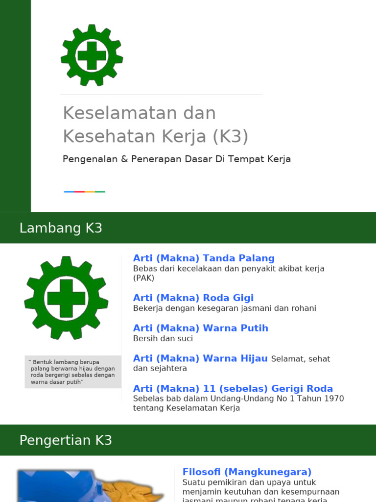 Dasar-Dasar Keselamatan Dan Kesehatan Kerja (K3) | PDF