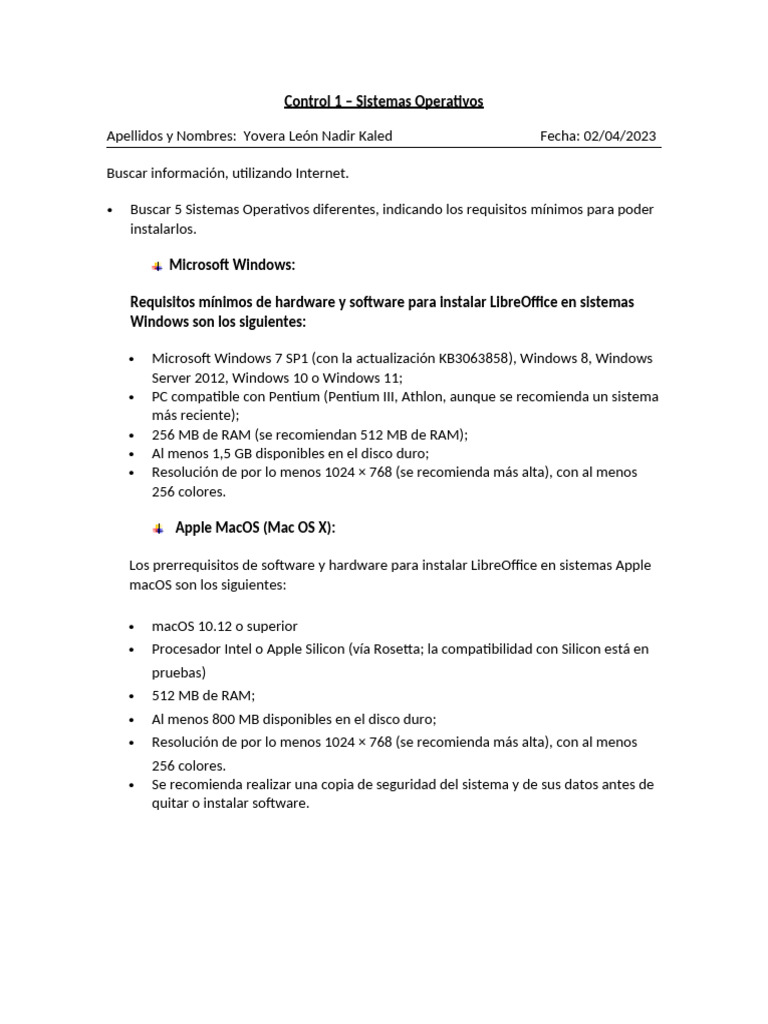 Control 01 Nadir Kaled Yovera León | PDF